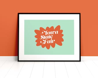 Iowa State Fair Poster - Etsy