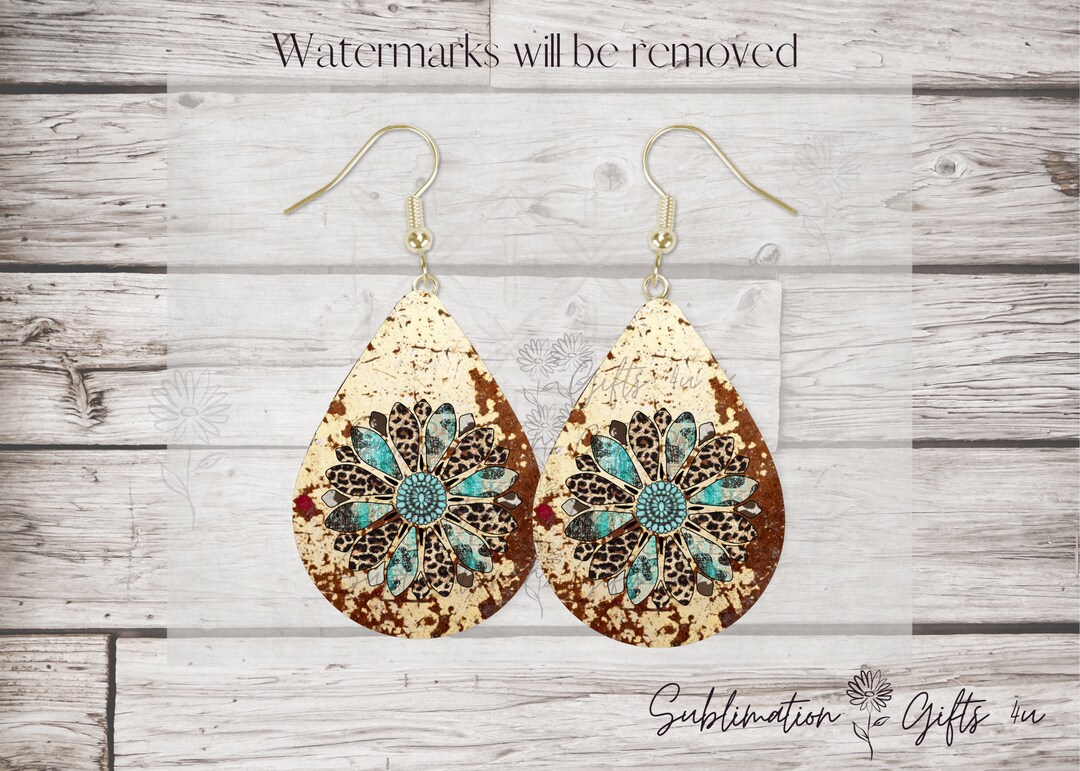 Western Earring Png | Southern Earring Template | Teardrop Earring Png ...
