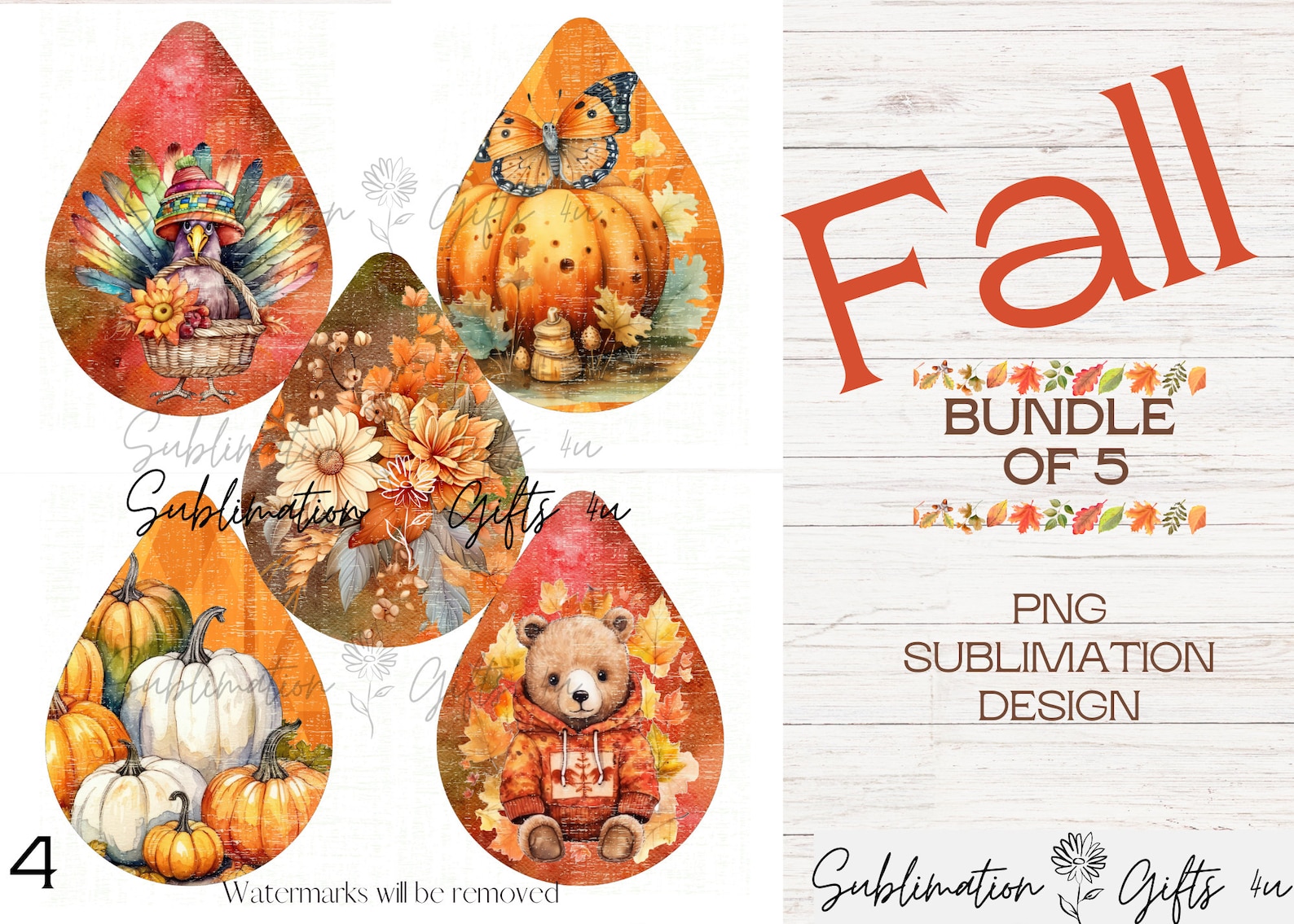 Fall Plaid Sublimation Earring Bundle | Thanksgiving Turkey Template ...