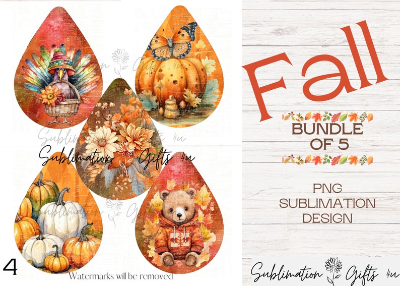 Fall Plaid Sublimation Earring Bundle | Thanksgiving Turkey Template ...