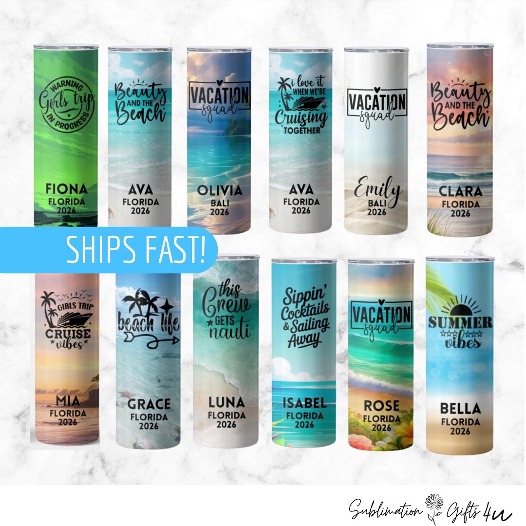 Personalized Girls Trip Tumblers, Girls Trip 40 Oz Tumbler, Girls Trip ...