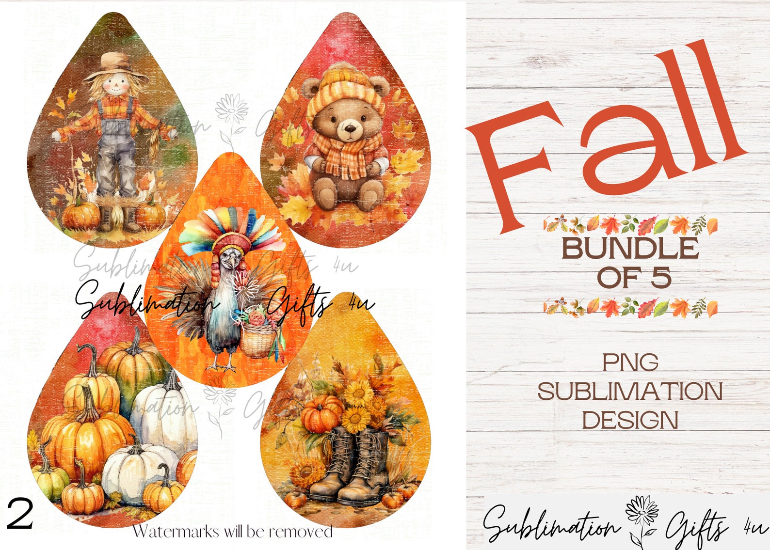 Fall Plaid Sublimation Earring Bundle | Thanksgiving Turkey Template ...