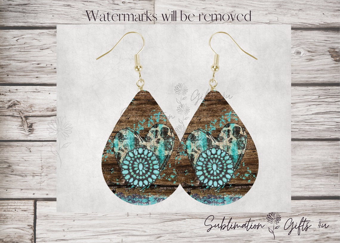 Western Earring Png | Southern Earring Template | Teardrop Earring Png ...