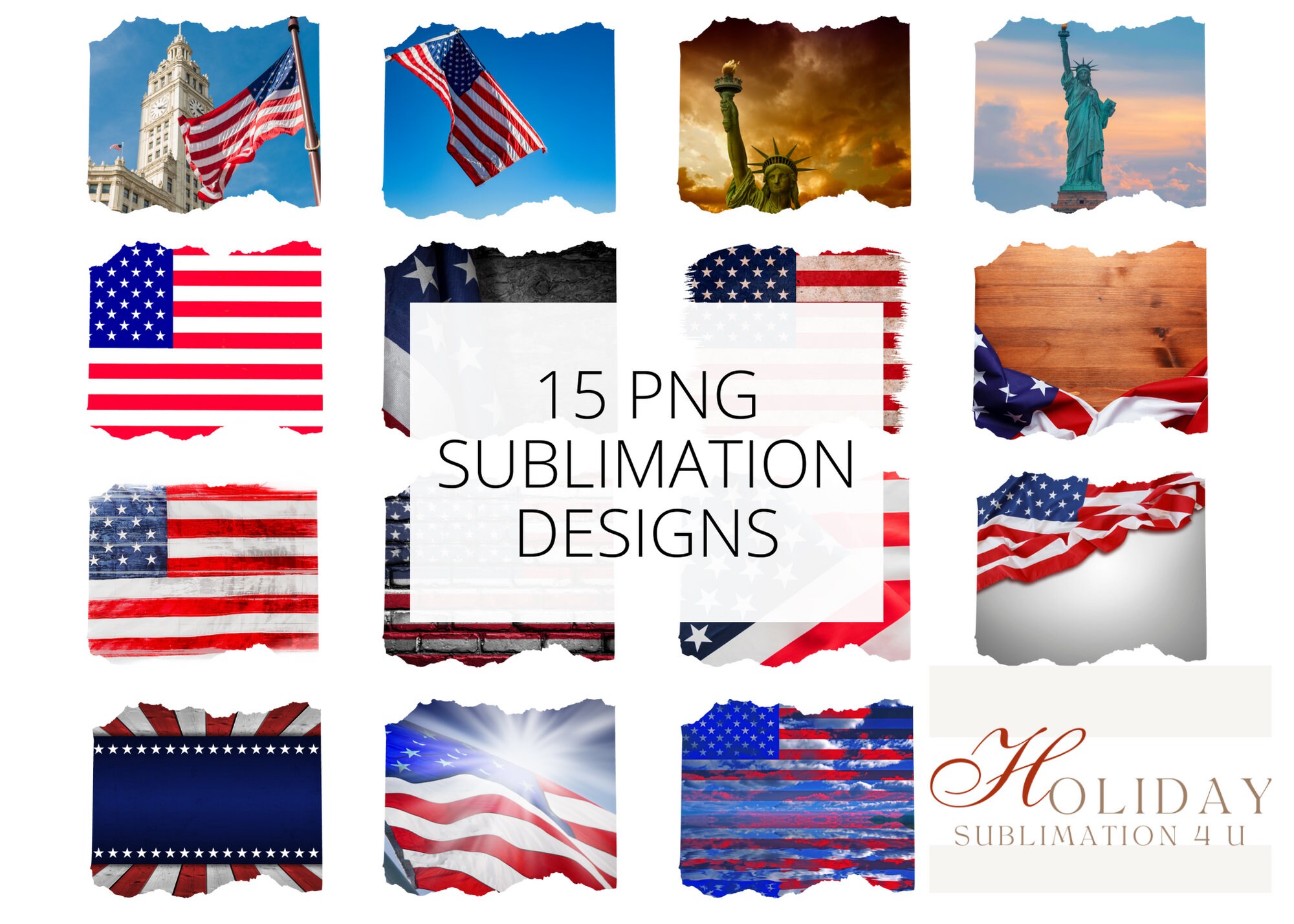 Patriotic Sublimation Backsplash Designs USA Sublimation - Etsy