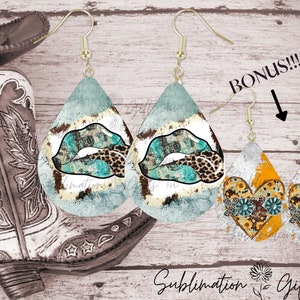 Western Earring Png | Southern Earring Template | Teardrop Earring Png ...