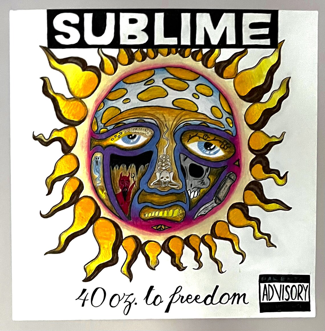 Sublime 40oz to Freedom Album Cover Art - Etsy