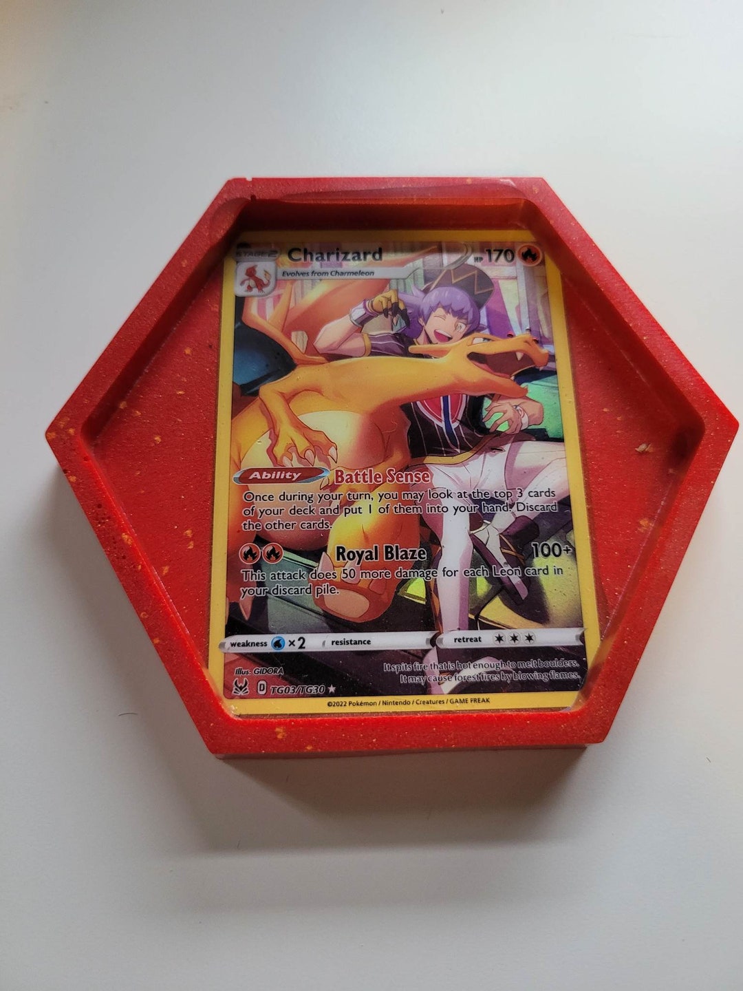 Charizard Trainer Gallery Pokemon Card Coaster - Etsy