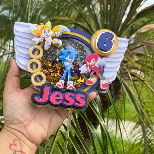 Sonic Birthday Cake Topper/ Personalized Sonic Cake - Etsy