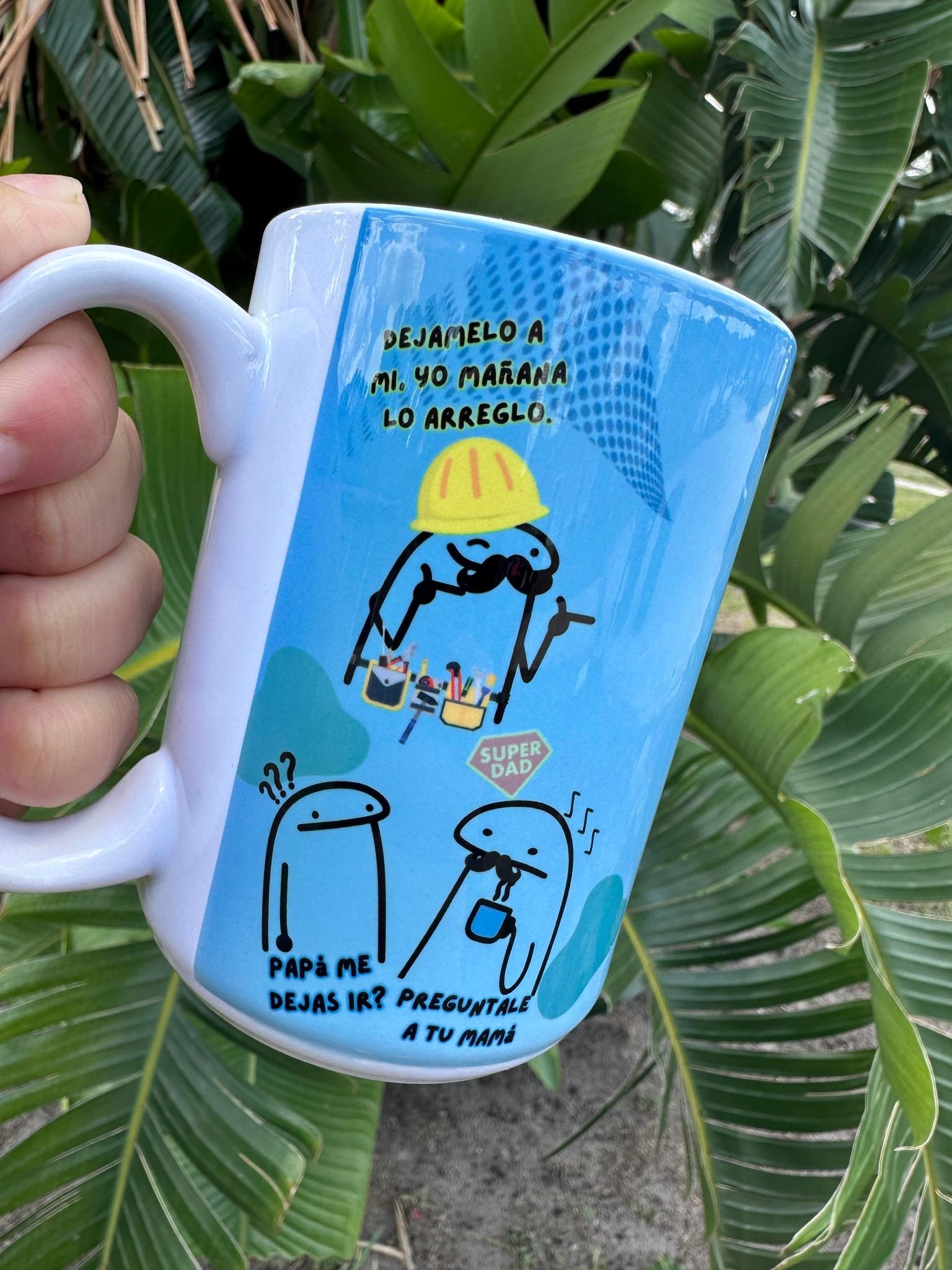 Flork Fathers Day Funny Flork Mug Daddy Humor Fathers Day - Etsy UK