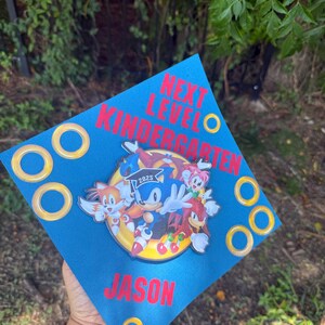 Sonic Cap Topper, Graduation Cap Topper, 2025 Cap Topper,cardstock ...