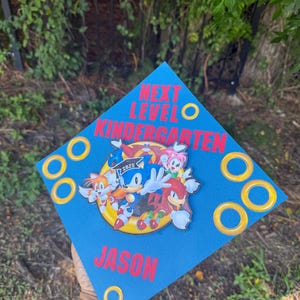 Sonic Cap Topper, Graduation Cap Topper, 2025 Cap Topper,cardstock ...