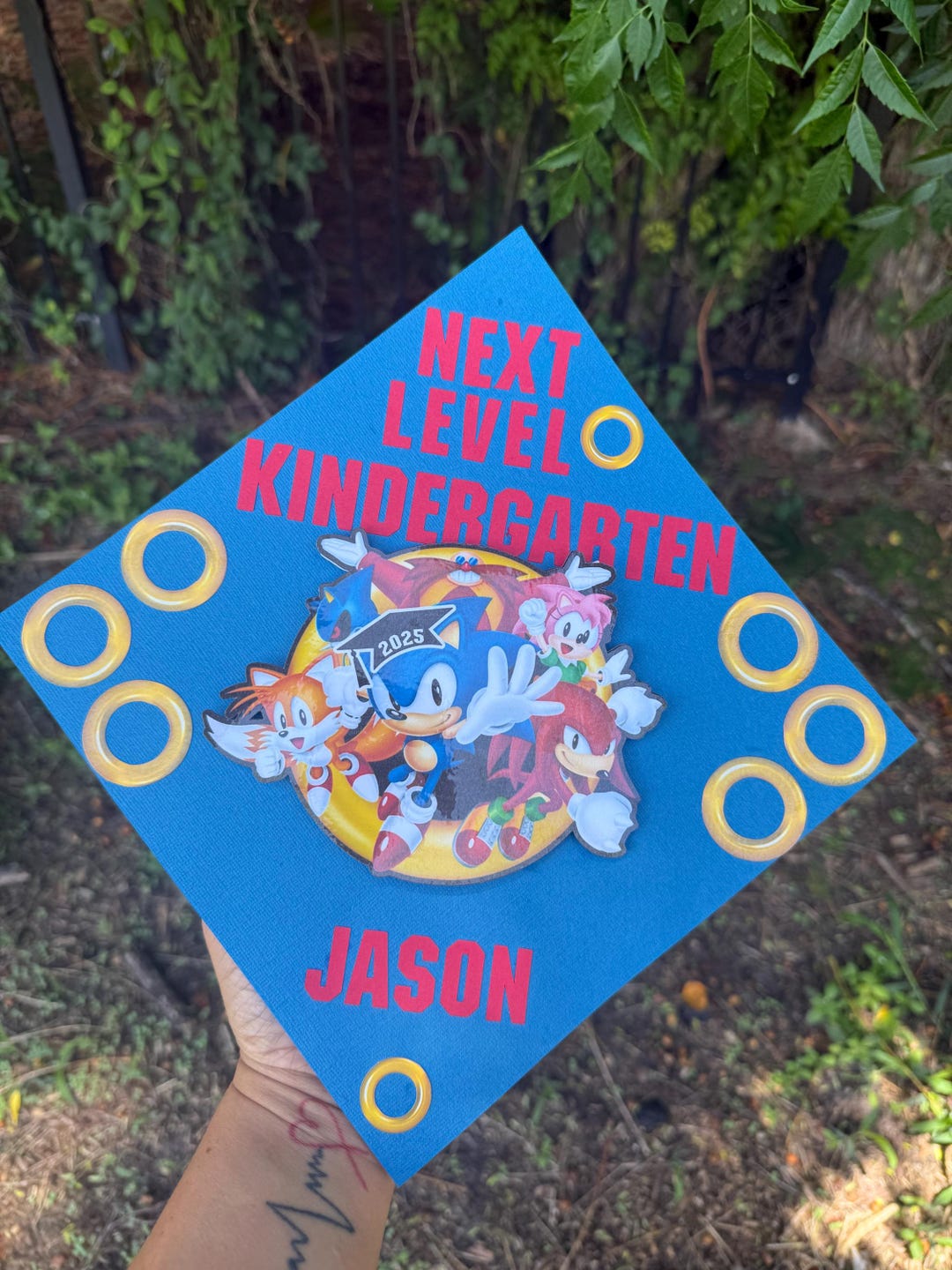 Sonic Cap Topper, Graduation Cap Topper, 2025 Cap Topper,cardstock ...