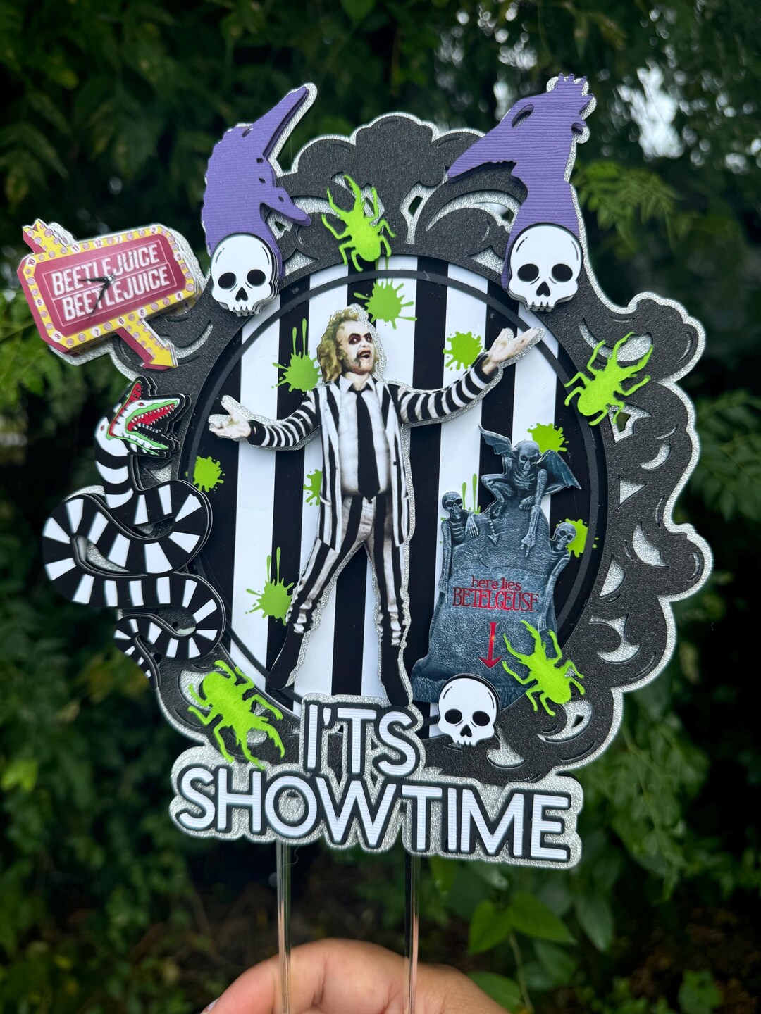 Beetlejuice Caketopper ., Birthday Decoration Kit, Party Accesories for ...