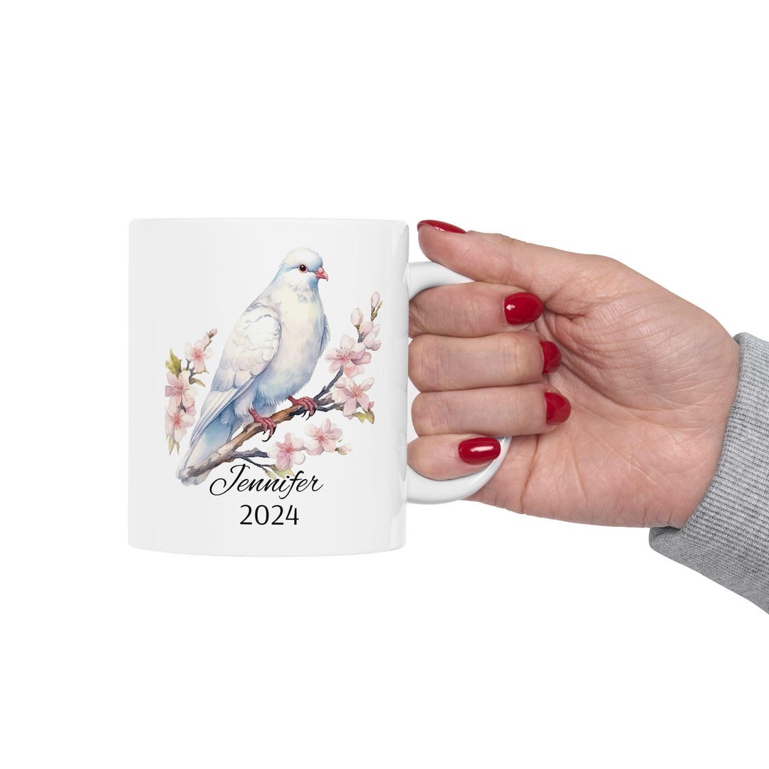 Birthday Month June Dove Bird Ceramic Coffee Mug, 11 Oz- See Listings ...
