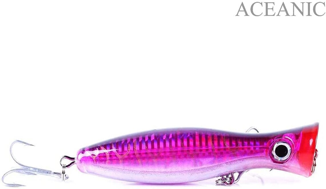 Pack of 3 Large Top Water Poppers 4.75 In/ 1.5 Oz Surf - Etsy