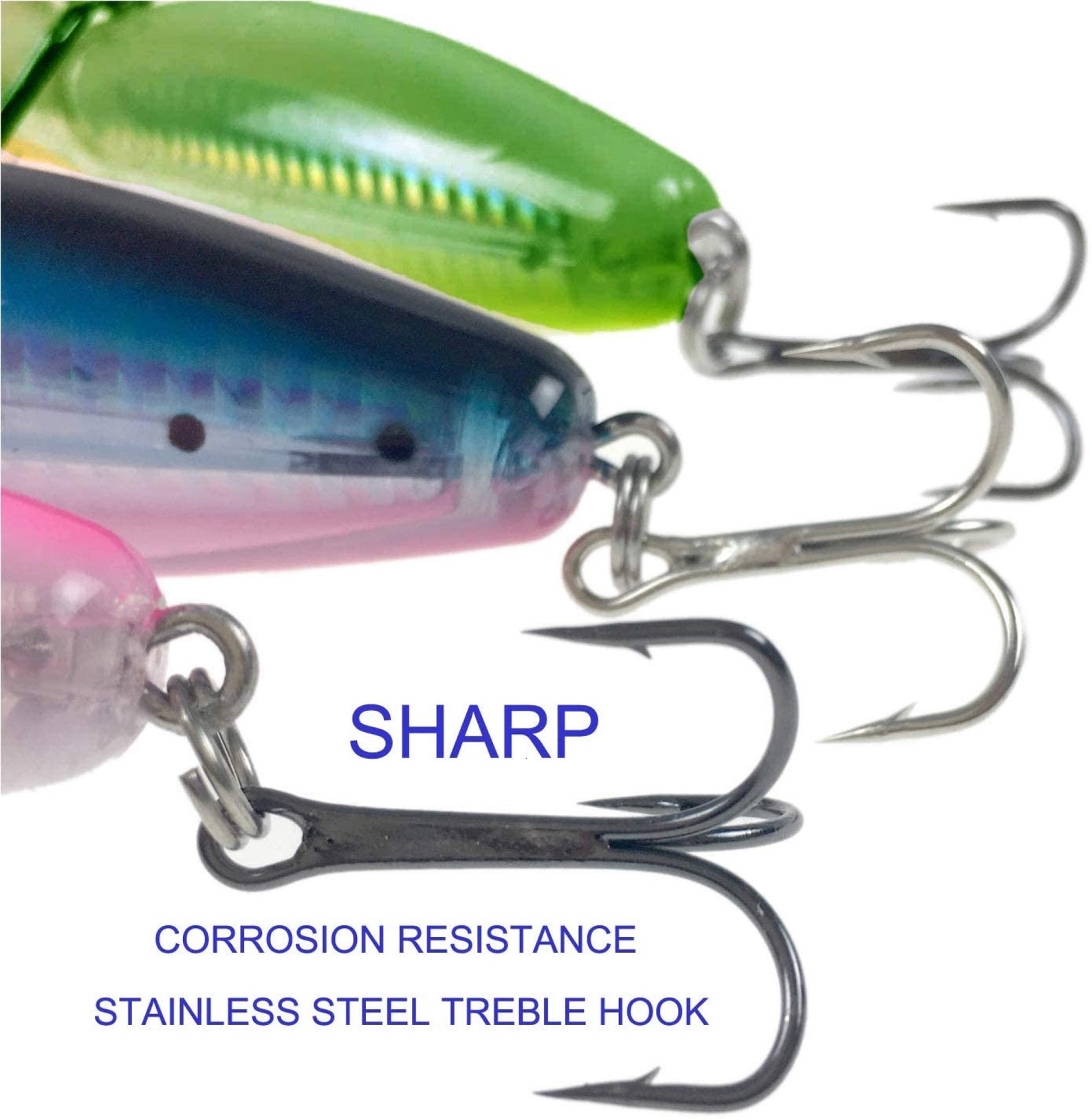 Pack of 3 Large Top Water Poppers 4.75 In/ 1.5 Oz Surf, Offshore ...