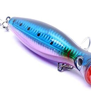 Pack of 3 Large Top Water Poppers 4.75 In/ 1.5 Oz Surf, Offshore ...