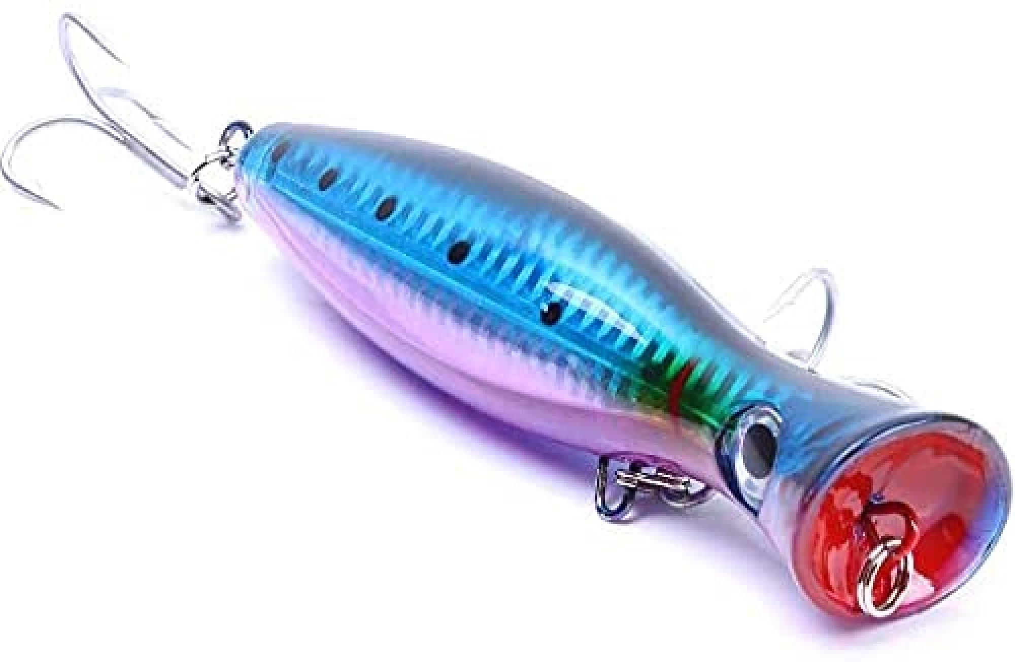 Pack of 3 Large Top Water Poppers 4.75 In/ 1.5 Oz Surf, Offshore ...