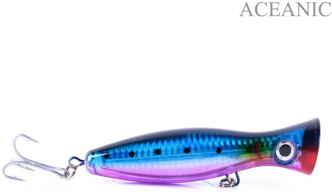 Pack of 3 Large Top Water Poppers 4.75 In/ 1.5 Oz Surf, Offshore ...