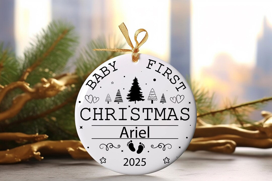 Baby's First Christmas Gift, 1st Christmas Ornament, Newborn Keepsake ...