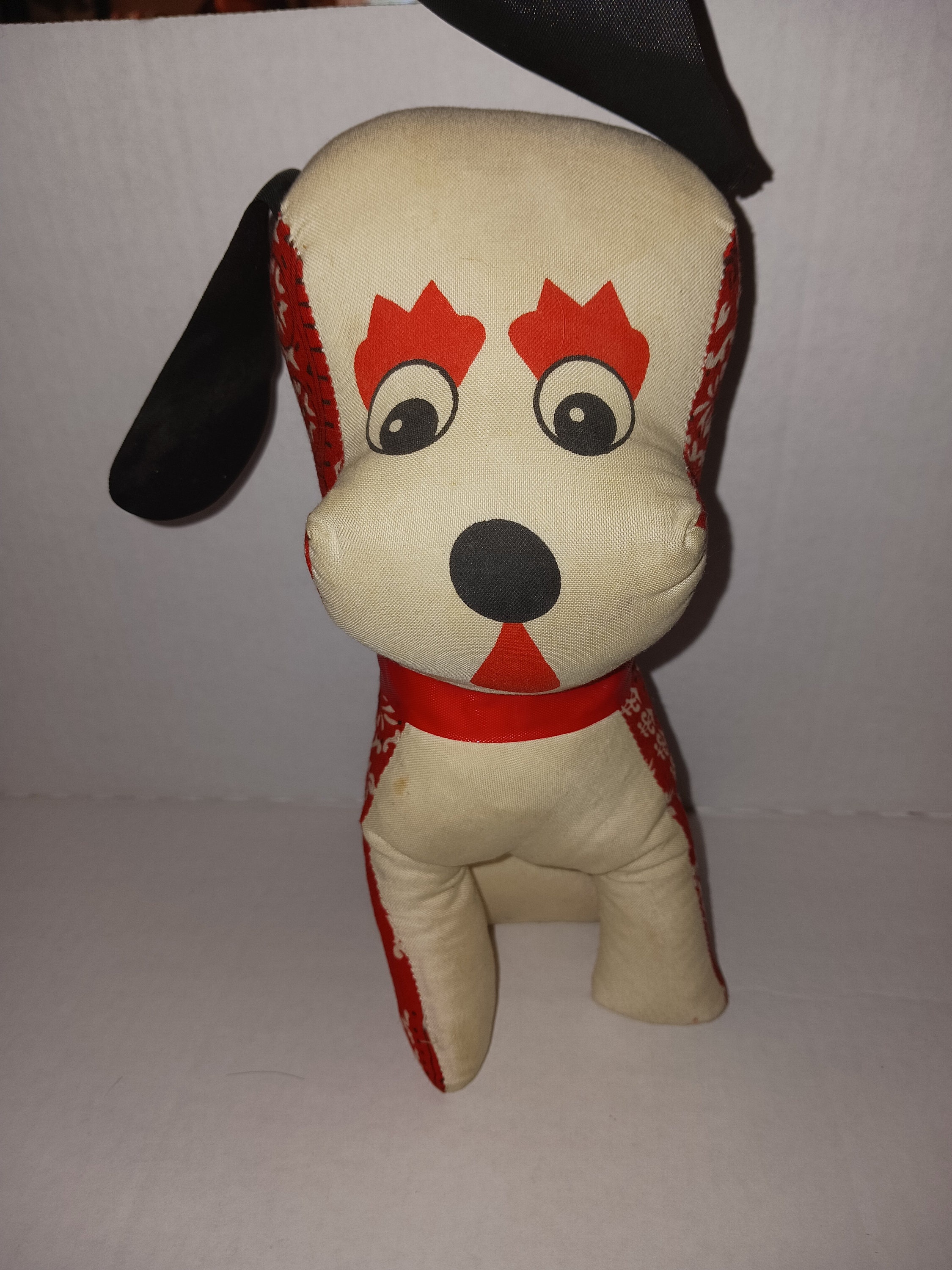 Vintage Red Hood Gretel Stuffed Doll/vintage Carnival Dog Stuffed - Etsy