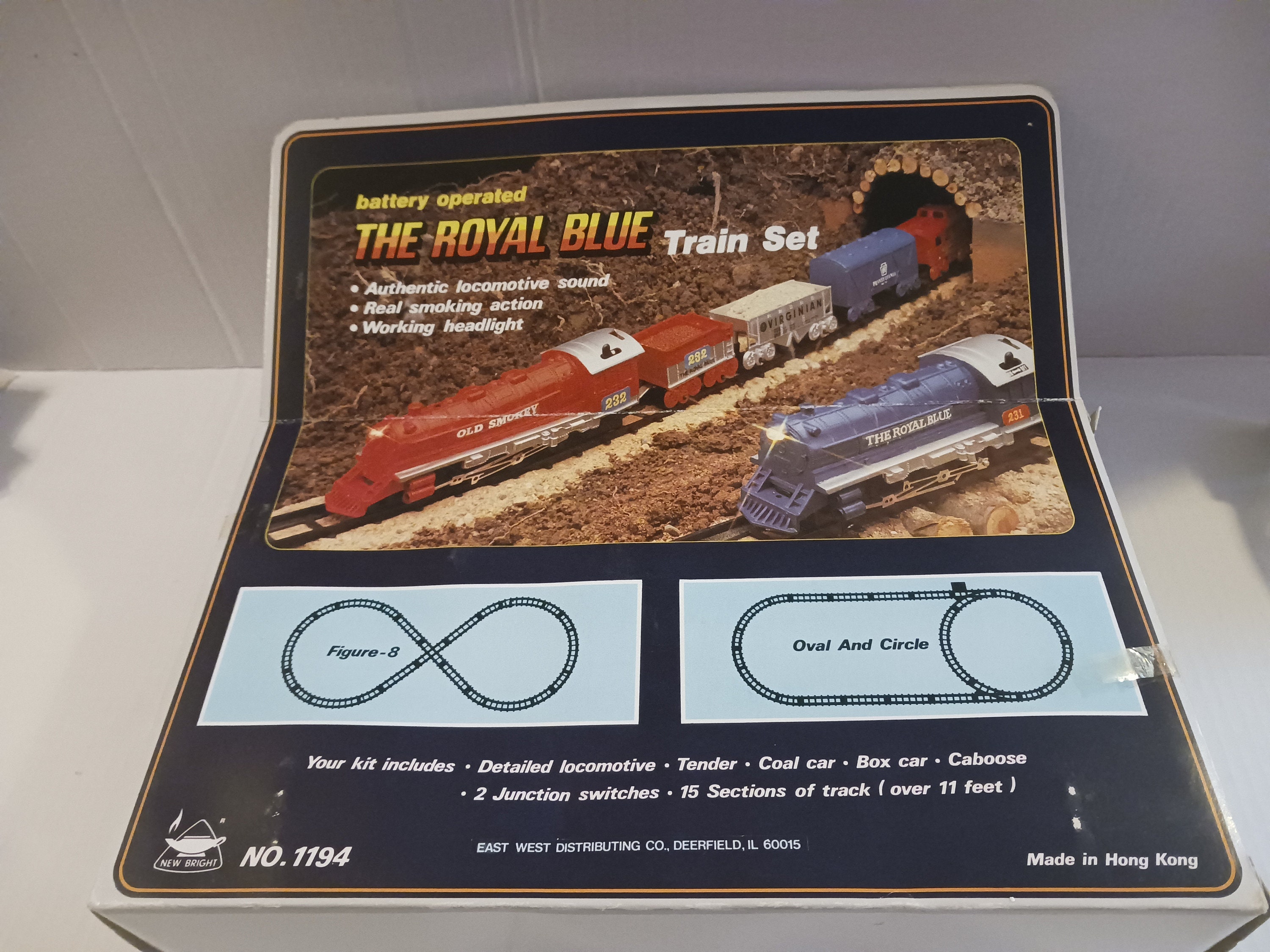 The Royal Blue Train Set 1986 - Etsy