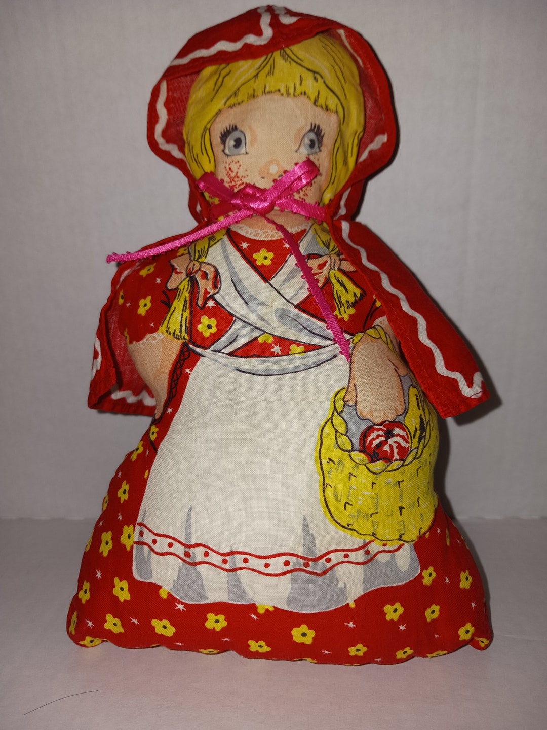 Vintage Red Hood Gretel Stuffed Doll/vintage Carnival Dog Stuffed - Etsy