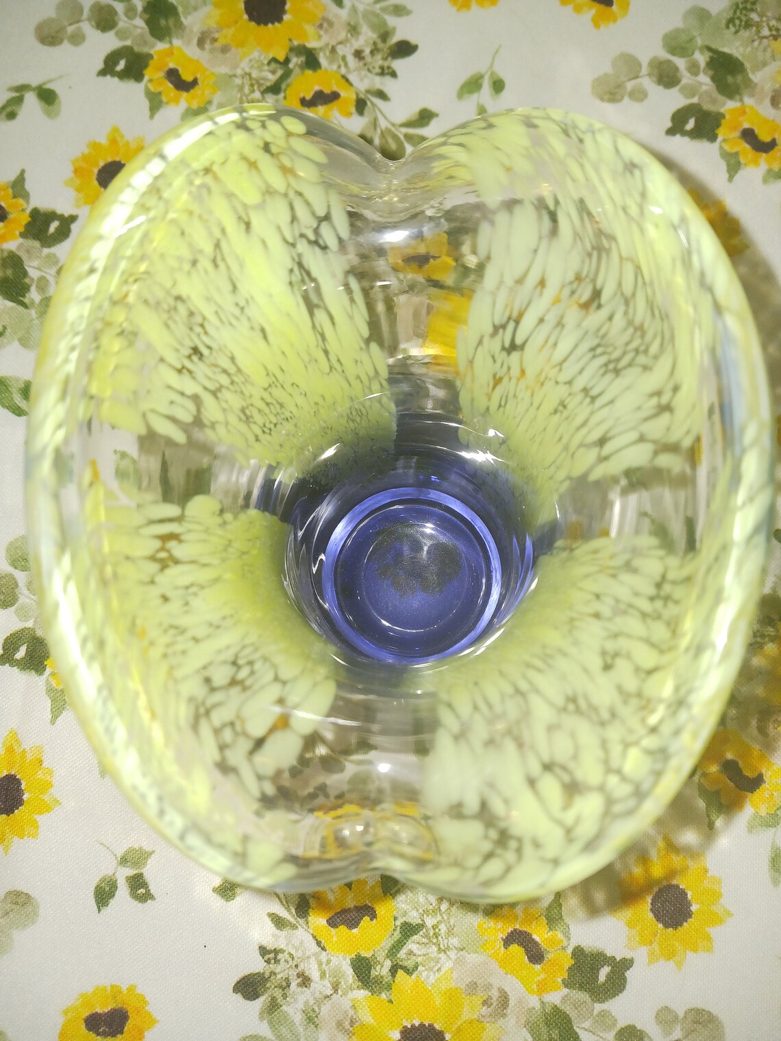 Teleflora Murano Glass Vase/ Green and Blue - Etsy
