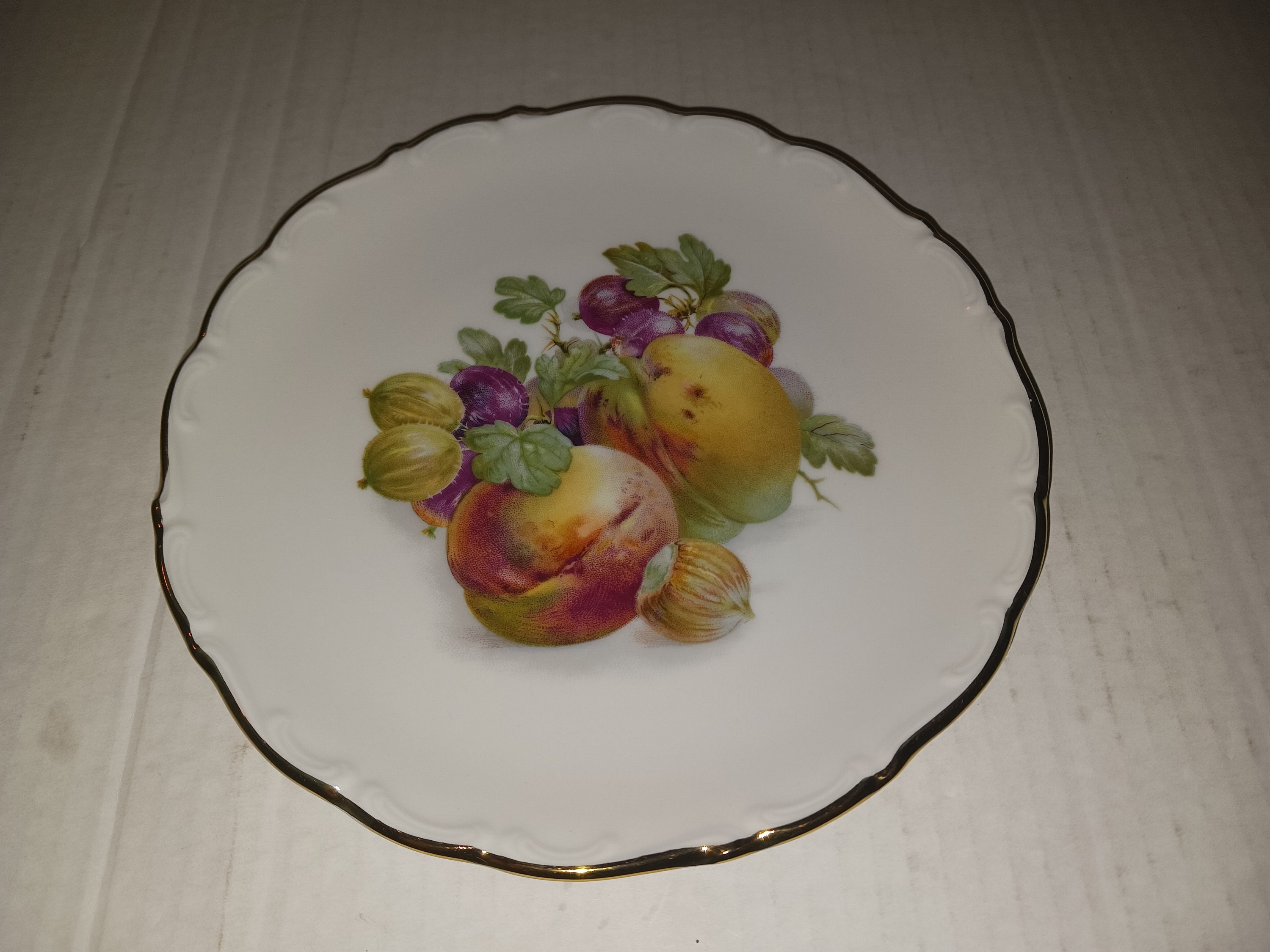 Vintage Porcelain Fruit Plates by Bavaria (single Plate) - Etsy