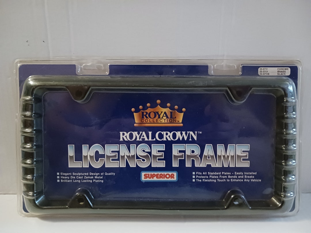 Vintage License Frame Royal Collection - Etsy
