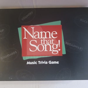 Name That Song Music Trivia Game - Etsy