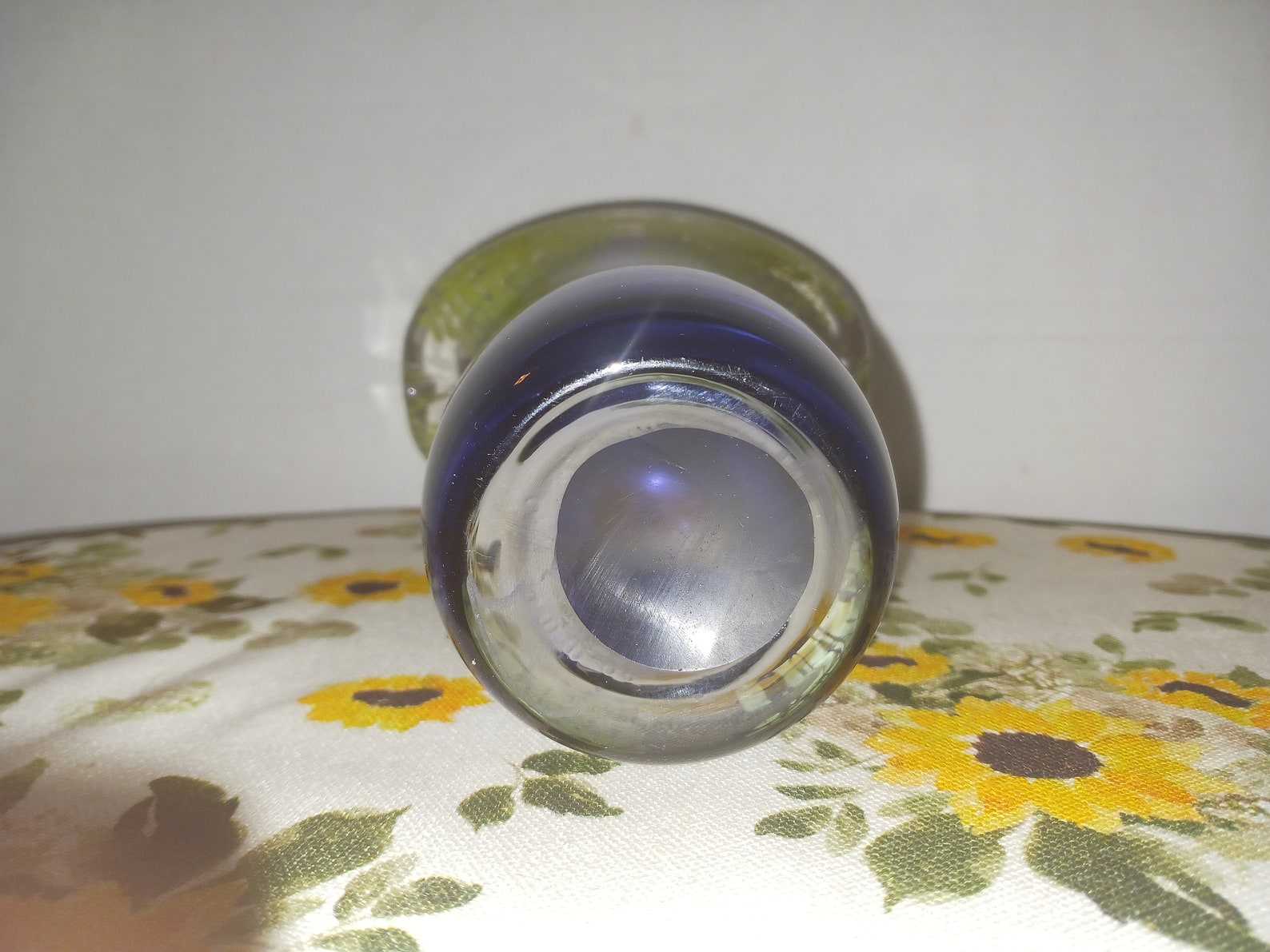 Teleflora Murano Glass Vase/ Green and Blue - Etsy