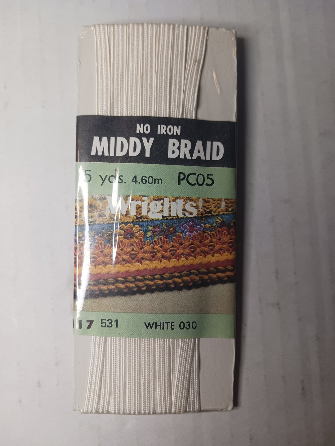 Vintage Wrights Middy Braid/bias Hem Facing/piping - Etsy