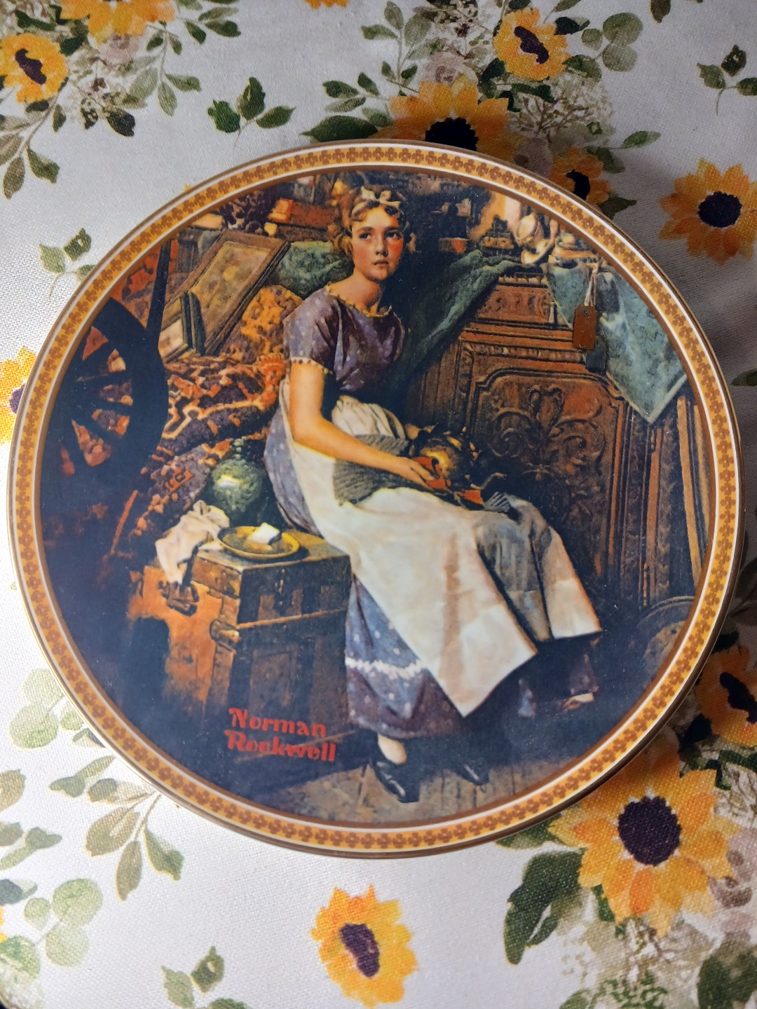 Normal Rockwell "dreaming in the Attic" Collector Plate - Etsy