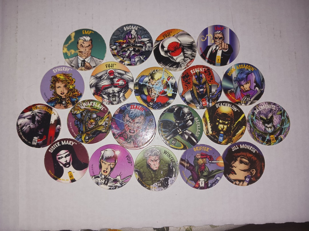 Vintage POGS 90's Milk Caps- Metal/plastic Caps- Kids Caps - Etsy