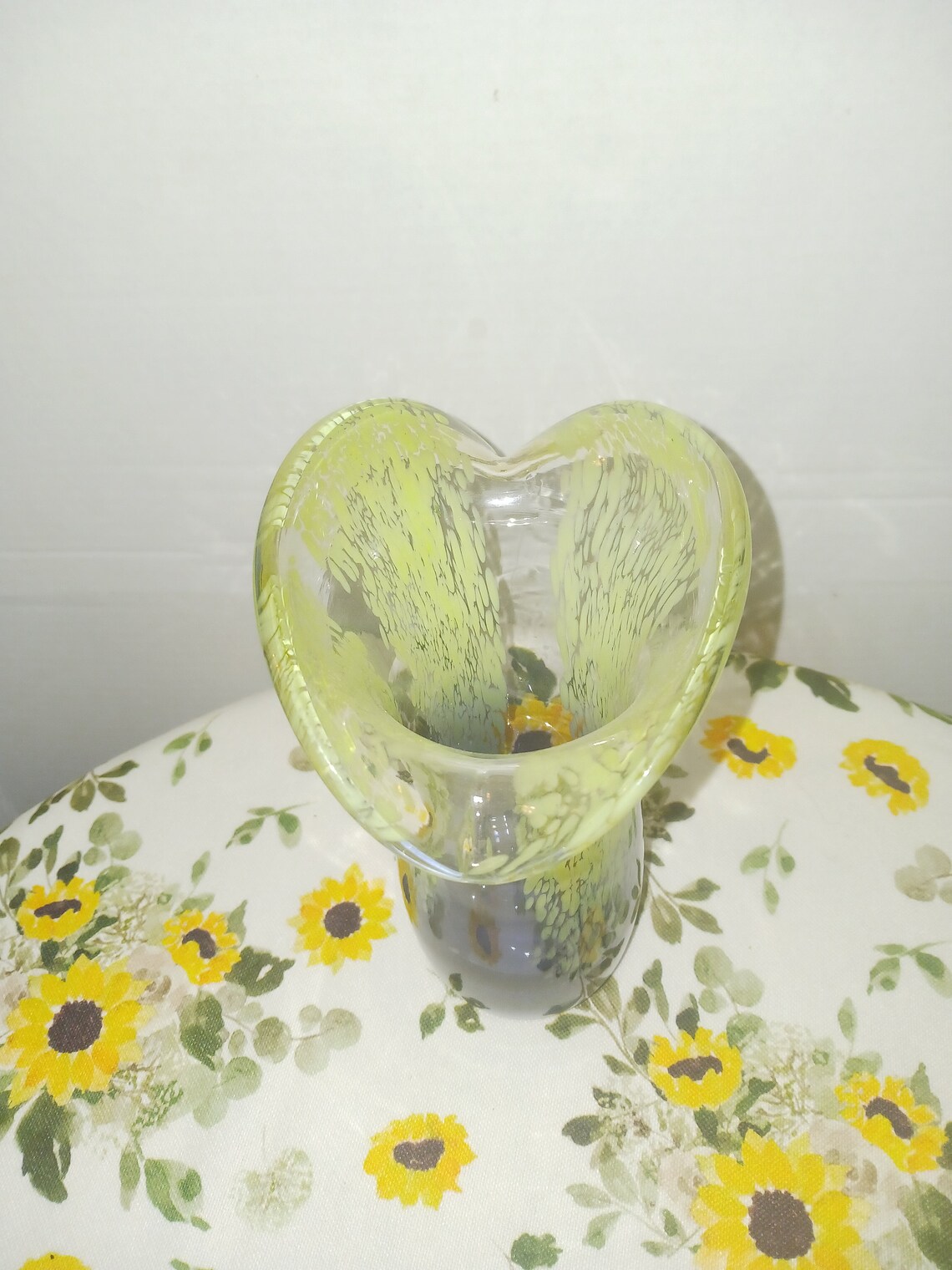 Teleflora Murano Glass Vase/ Green and Blue - Etsy