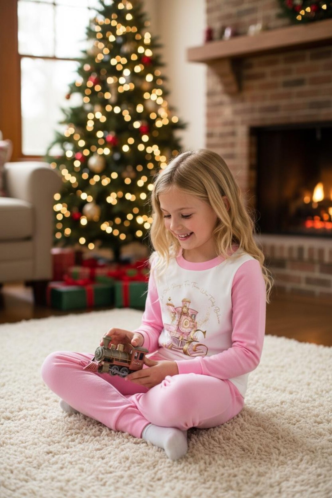 Personalised Polar Express Christmas Pyjamas – Magical Train Design ...