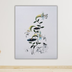 Salvador Dali the Musical Lys Signed Vintage Poster Art Canvas Wall Art ...