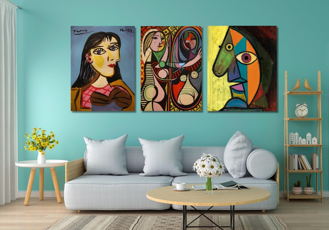 Set of 3 Pablo Picasso Poster Print,pablo Picasso Canvas Wall Art ...