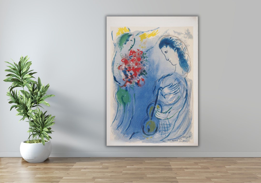 Chagall La Mariee Canvas Wall Art,marc CHAGALL Canvas Wall Art,bride ...