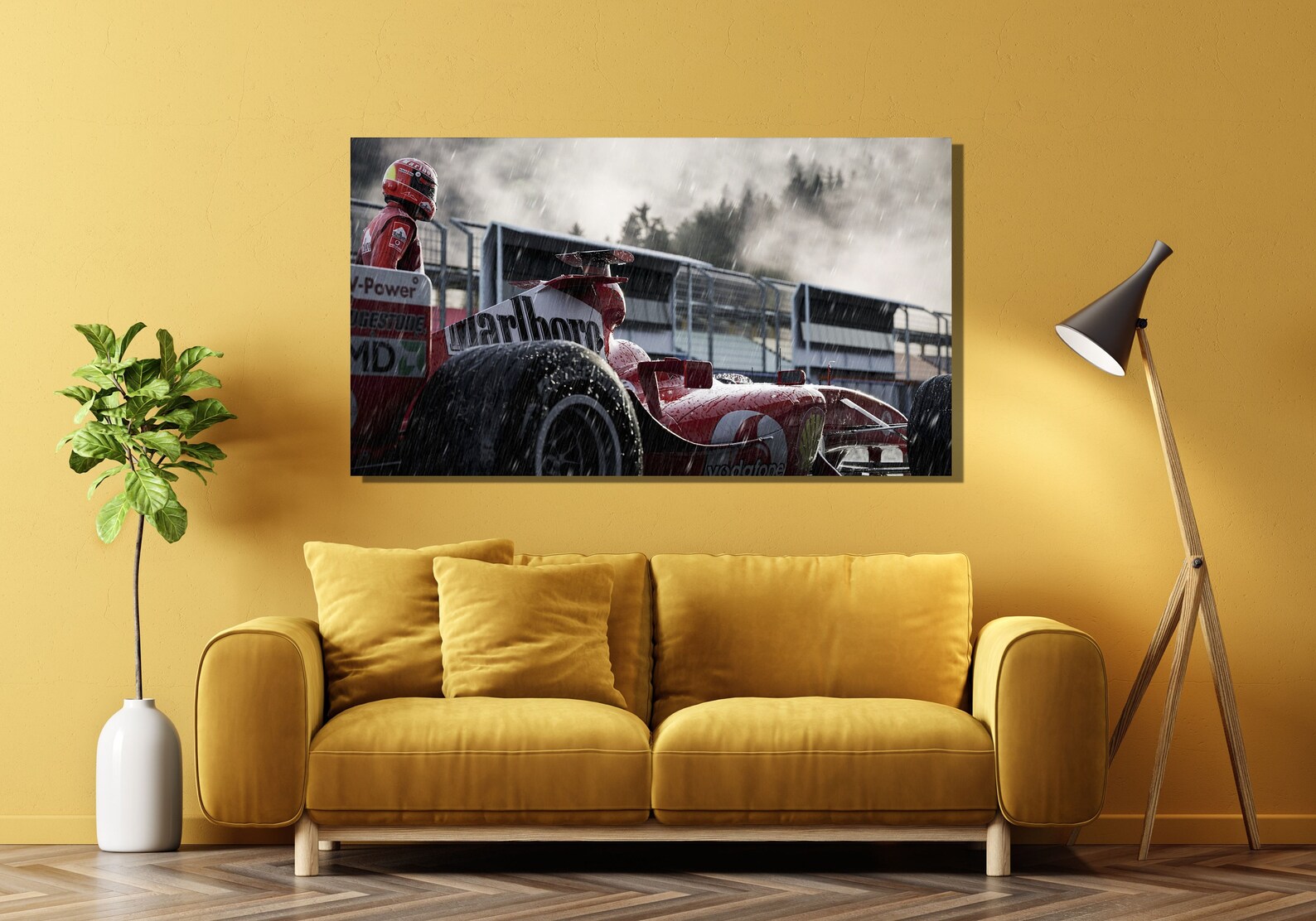 Michael Schumacher Poster Canvas Print Art,michael Schumacher Wall Art ...