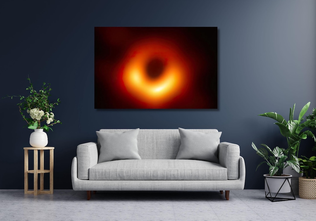 Black Hole Poster/canvas Art,first Black Hole Photo Canvas Wall Art ...