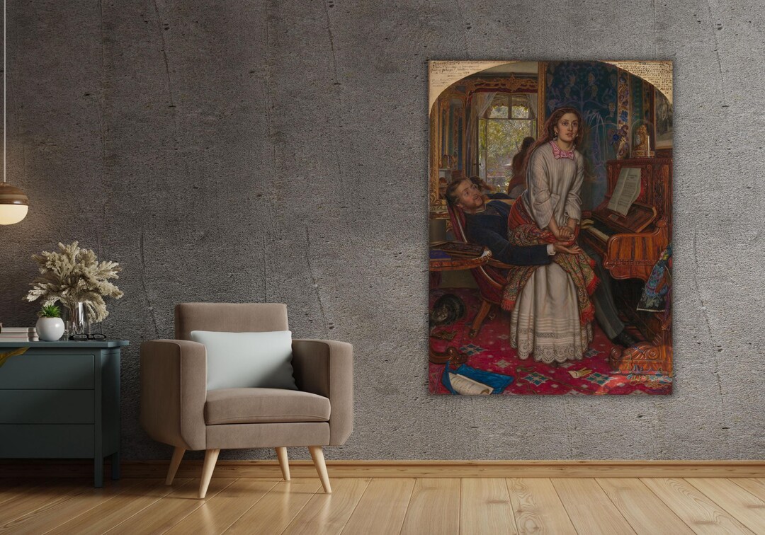 The Awakening Conscience Wall Art Canvas Print,the Awakening Conscience ...