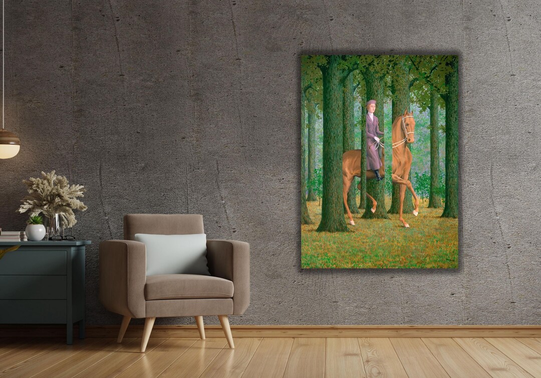 René Magritte the Blank Signature Canvas Wall Art,rene Magritte Arts ...