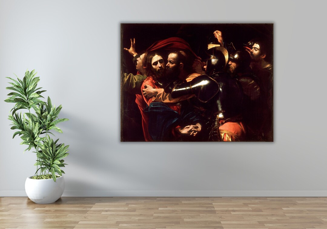 Caravaggio the Taking of Christ 1602 Poster Art Print,lord Jesus ...