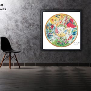 Marc Chagall Ceiling of Paris Opera House Poster Art Canvas ...