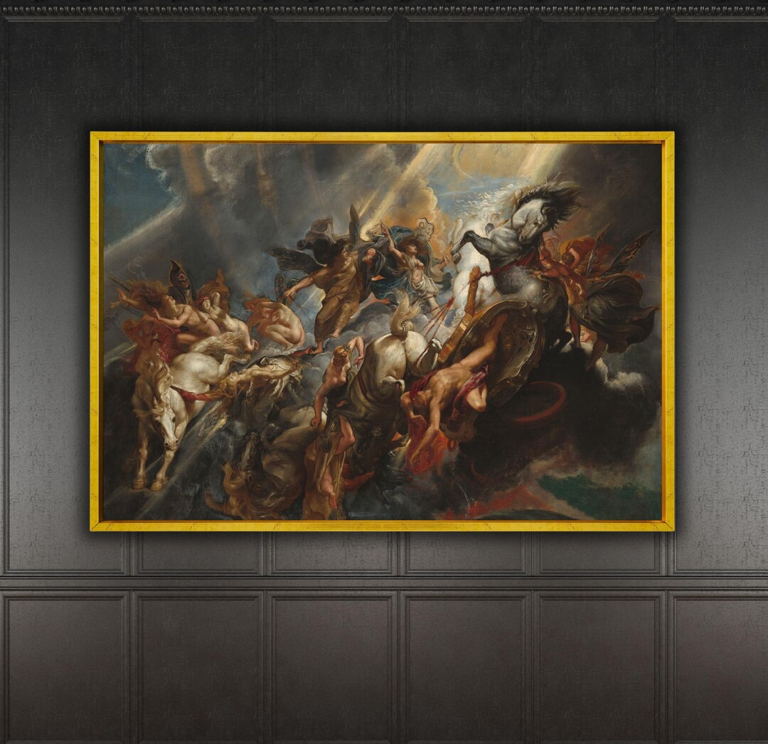 Peter Paul Rubens the Fall of Phaeton Wall Art,greek Myth of Phaeton on ...
