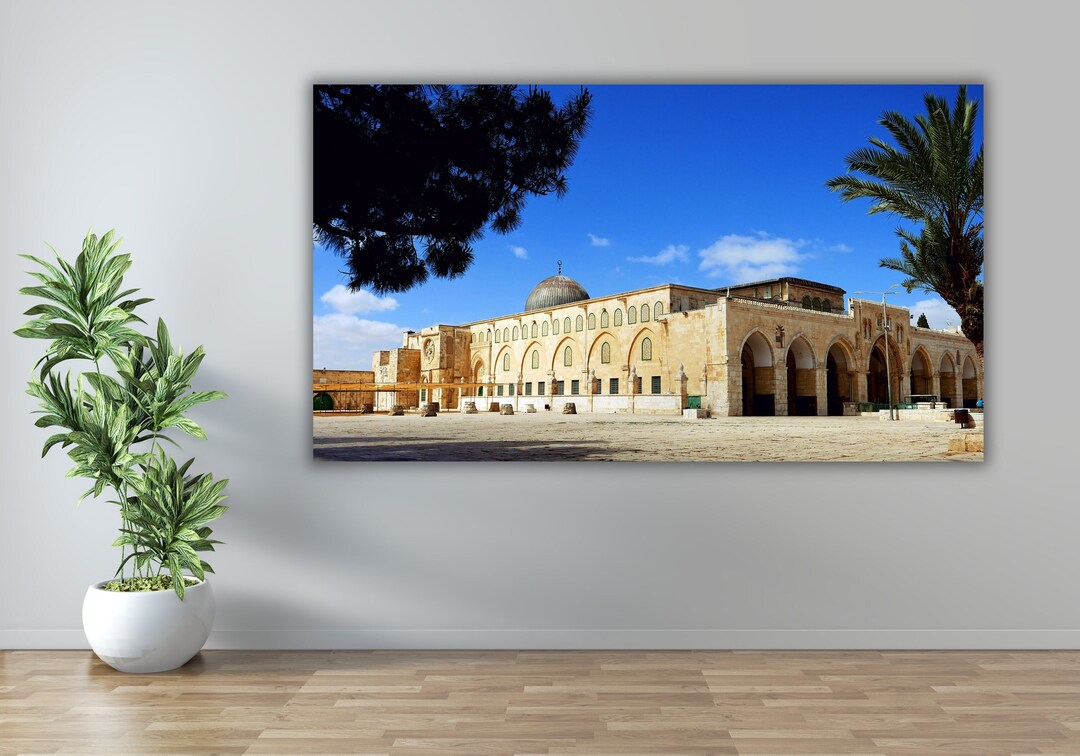 Vintage Masjid Al Aqsa Poster Art,old Masjid Al Aqsa Wall Art,jerusalem ...
