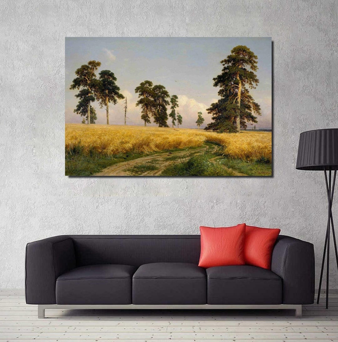Ivan Shishkin Rye 1878 Canvas Gallery Wrapped L Giclee Wall - Etsy