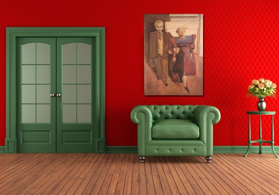 Mark Rothko Wife Husband Family Reproductionmodern Painting - Etsy